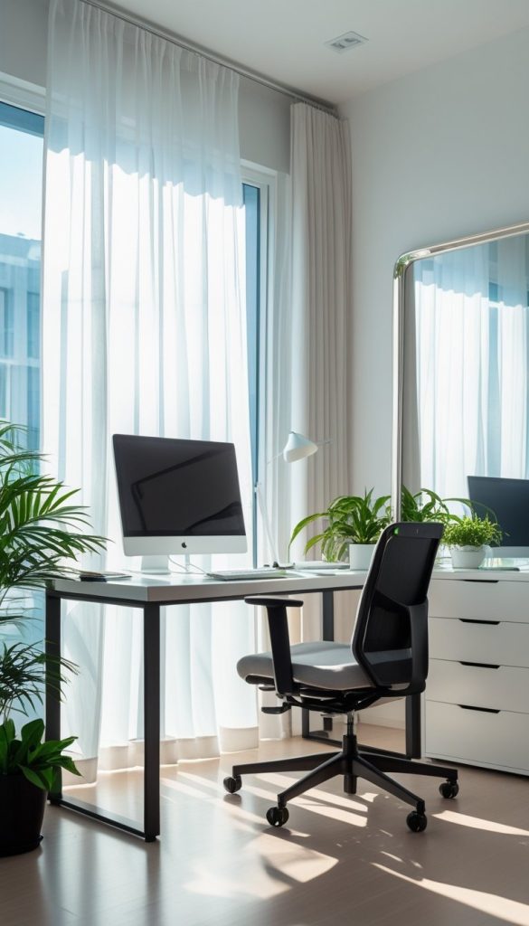 12 Lighting Ideas for Small Home Offices That Boost Focus - Small Space ...