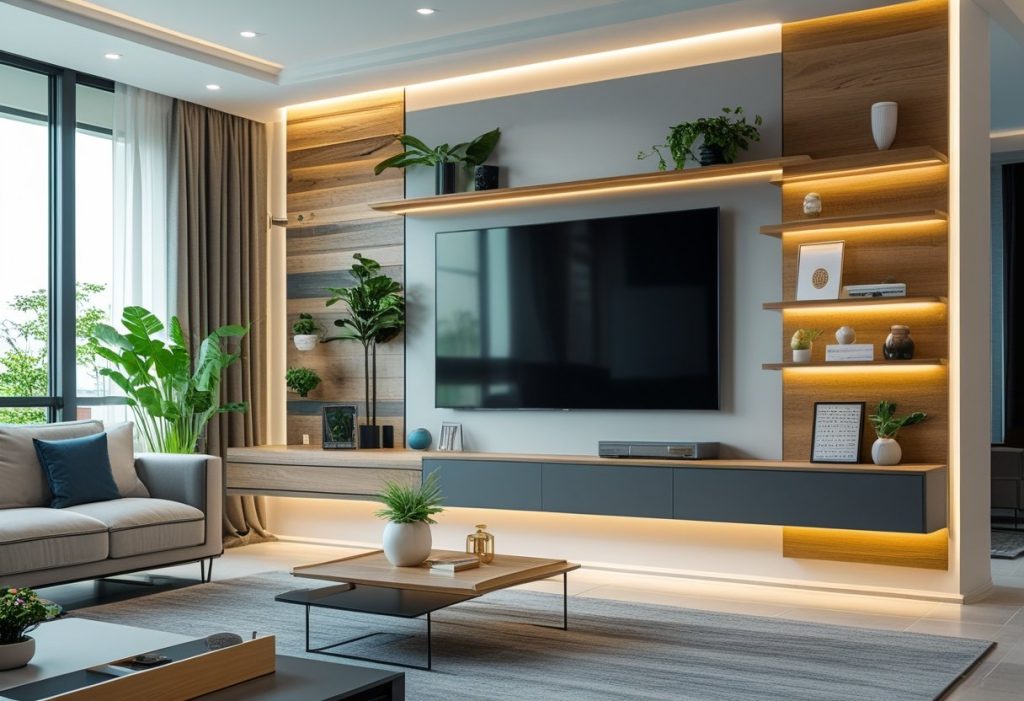 50+ TV Wall Design Ideas for Every Style & Space - Small Space Glow